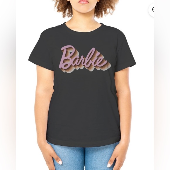 Barbie | Tops | Barbie Womens Iconic Fashion Doll Logo Graphic Print ...